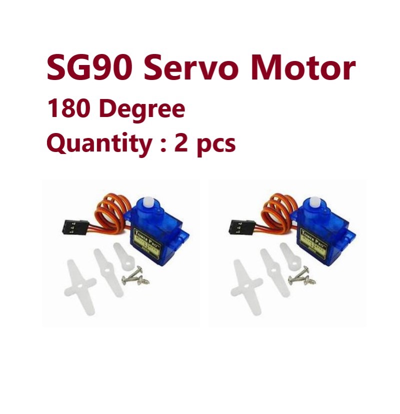 2 pcs of SG90 180 Degree Servo Motor for Arduino | Daraz.lk