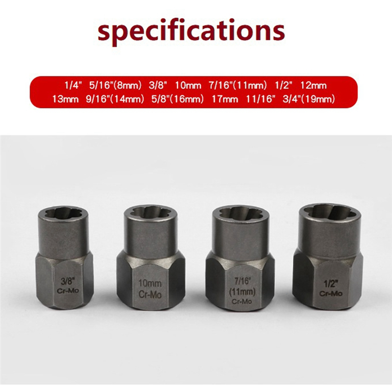 26 PCS Broken Nut and Bolt Extractor Sets Metal Hardware Tools are Used ...