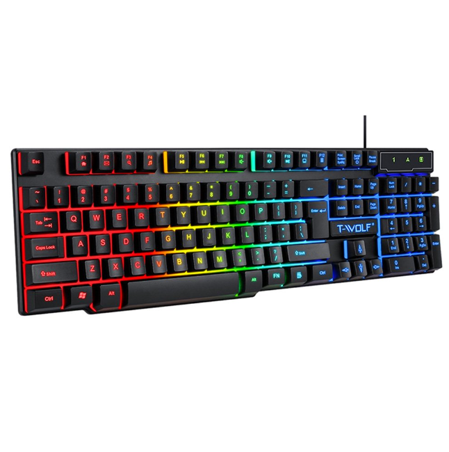 RGB Gaming Wired Keyboard T-WOLF - T20 | Daraz.lk