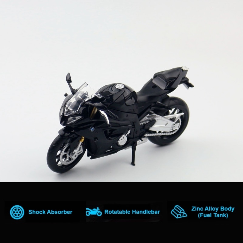 model bike 1/12 BMW S1000RR Motorcycle Toy 1:12 RMZ City Diecast Metal ...