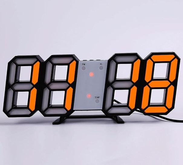 3D LED Digital Wall Clock 719262 | Daraz.lk
