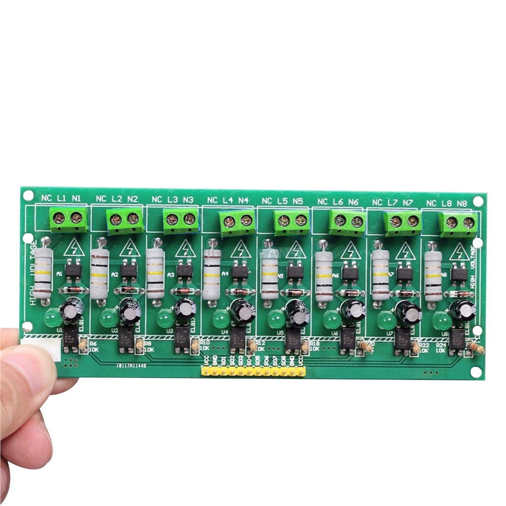 8 Channel 220V AC Optocoupler Module MCU TTL PLC Processors Module ...