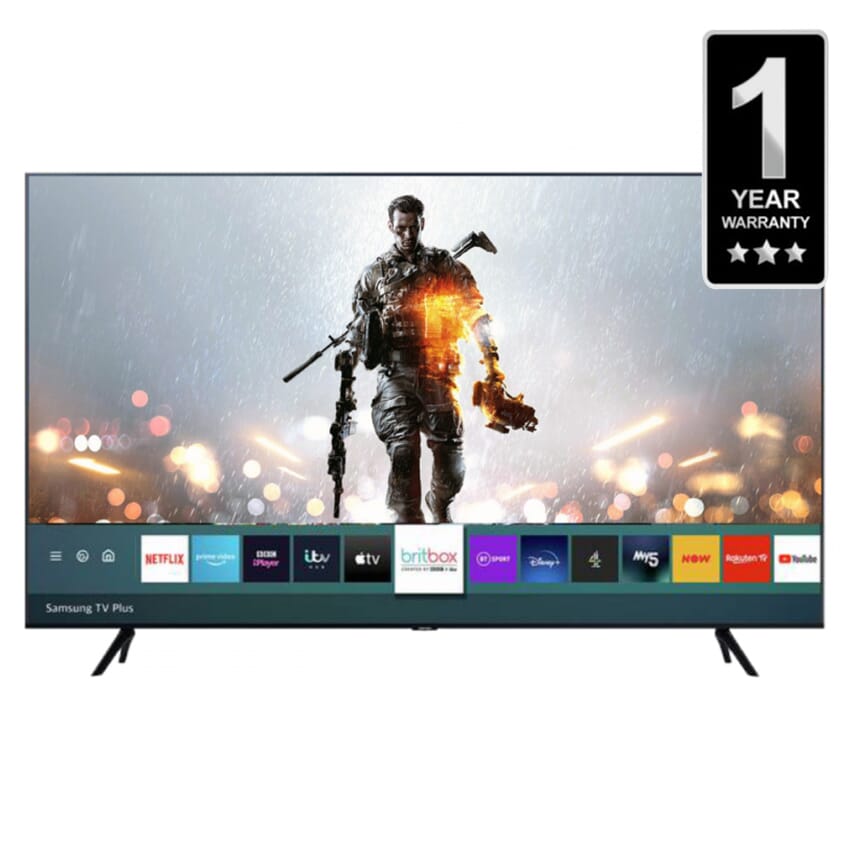 Samsung 43 Au7000 4K Uhd Crystal Display Flat Tv (2021) With 1 Year ...