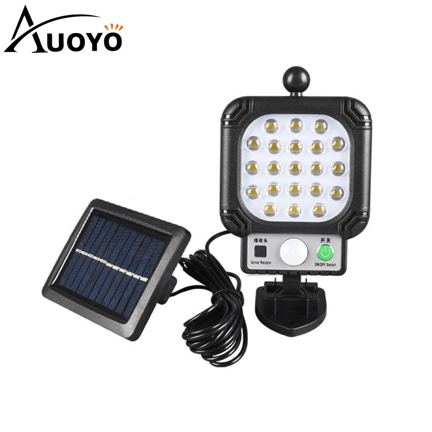 Auoyo Solar LED Light 21LED Split Solar Lamp Outdoor Waterproof Solar ...