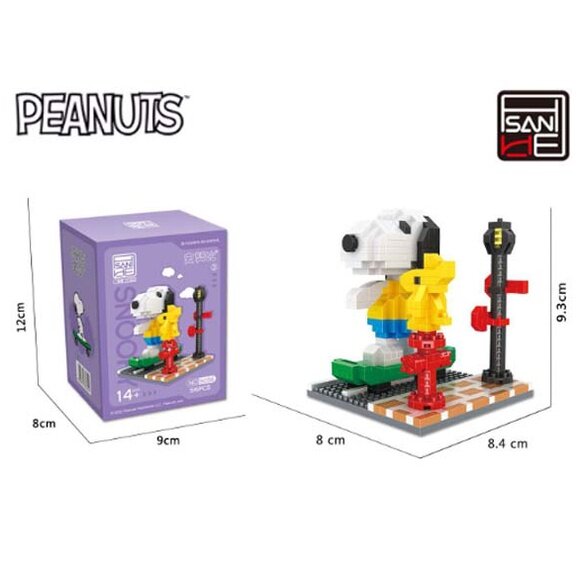 Nano Blocks Snoopy Small Scene Lego Building Blocks Cartoon Creative ...