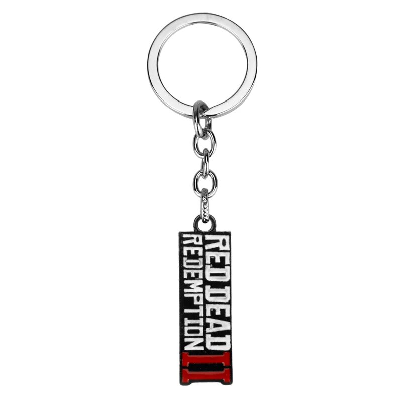 【hot】 Red Dead Redemption 2 Keychain Men Cosplay Game Gun Key Rings ...