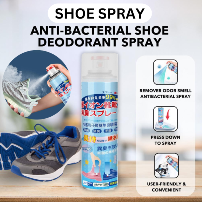 Natural Shoe Deodorizer Spray Footwear Shoes Deodorant Spray for Home ...