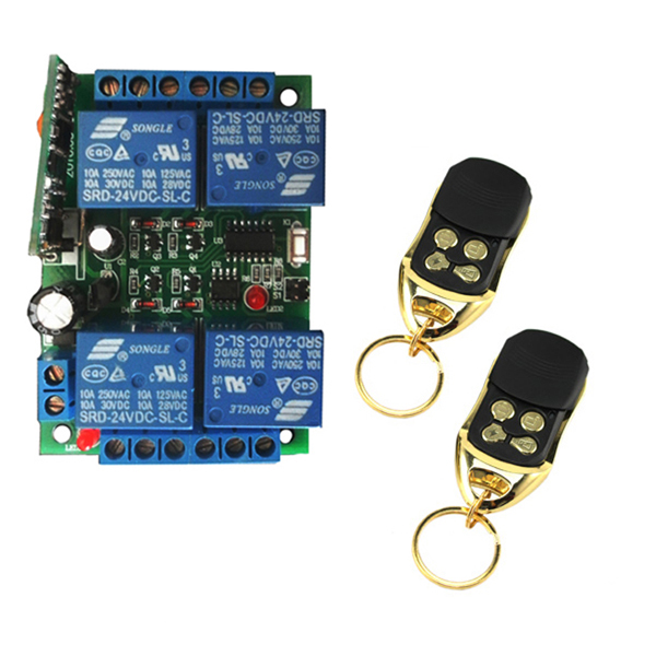 4 channel wireless rf remote control switch 12V low consumption high ...