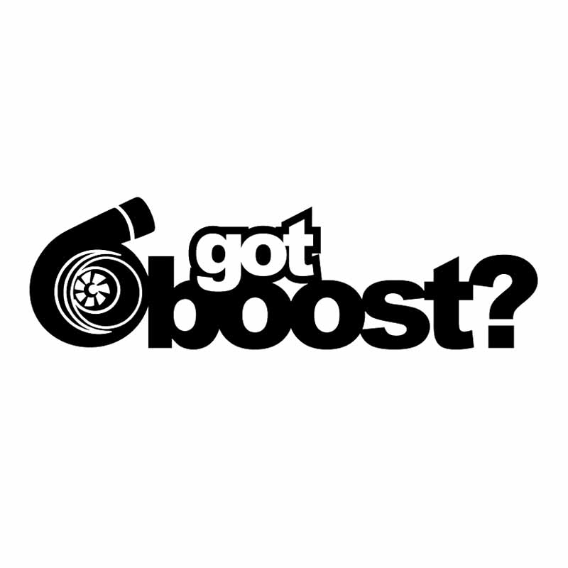 【beauty code】YJZT Got Boost Vinyl Decal Boosted Turbo Charged Black ...