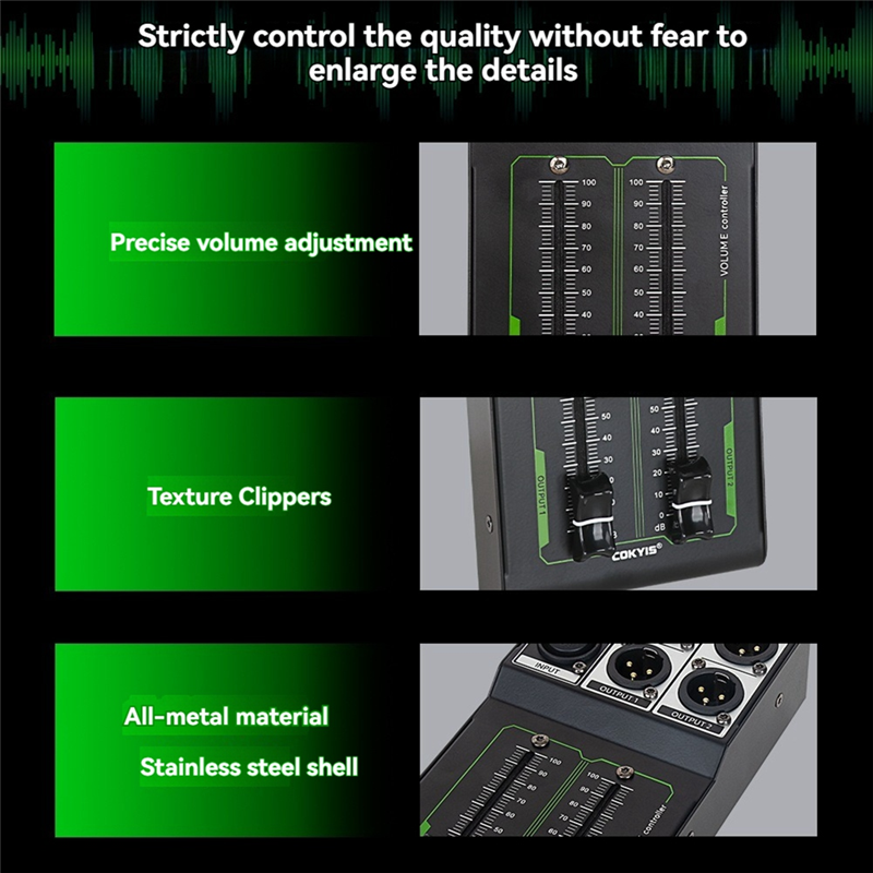Passive Volume Controller 1 in 2 Out No Noise Input and Output Sound ...