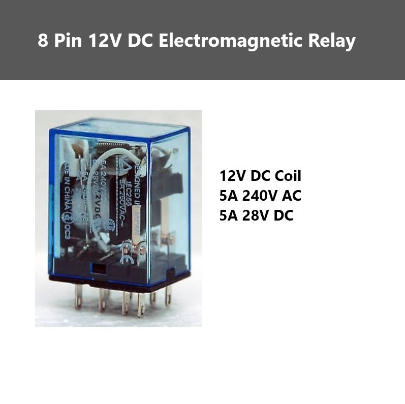 8 Pin 12V DC Electromagnetic Relay | Daraz.lk