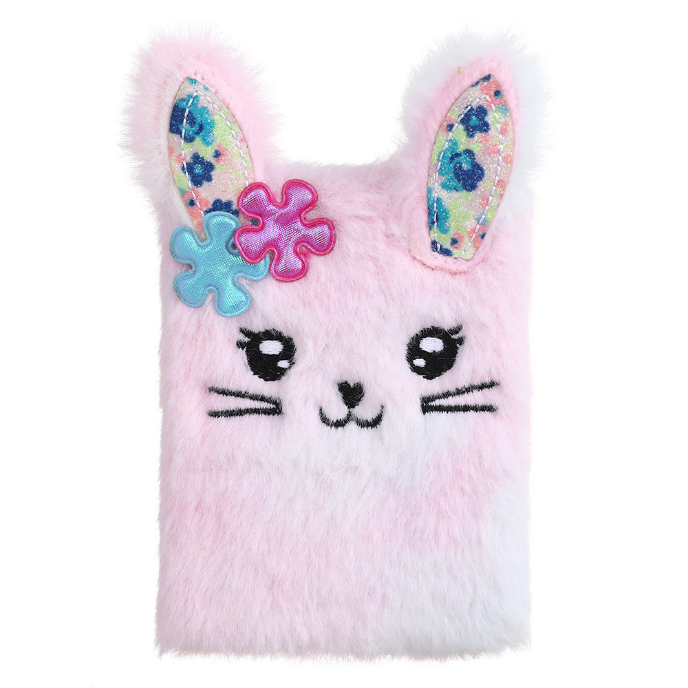 Animal Themed Notebook Pocket-Sized Diary Cute Plush Notebook Kawaii ...