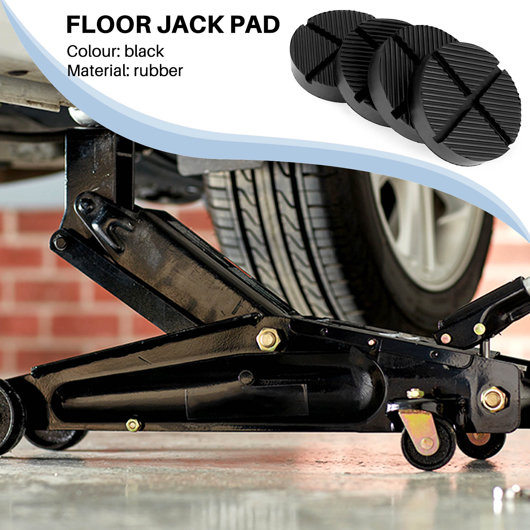 Rubber Jack Adapter Universal Floor Jack Rubber Pad, Cross Beam Jack ...