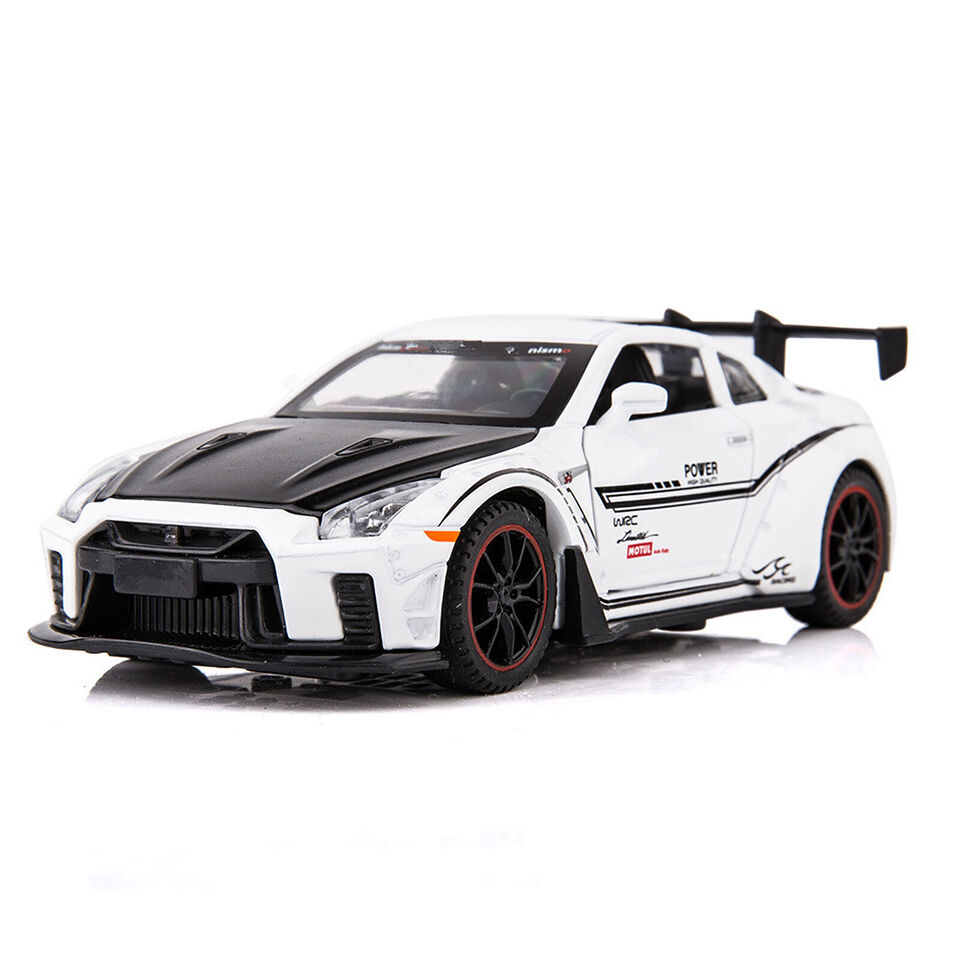 1/32 Nissan GTR Scale Metal Sound Light Pullback Car Toy Model for ...