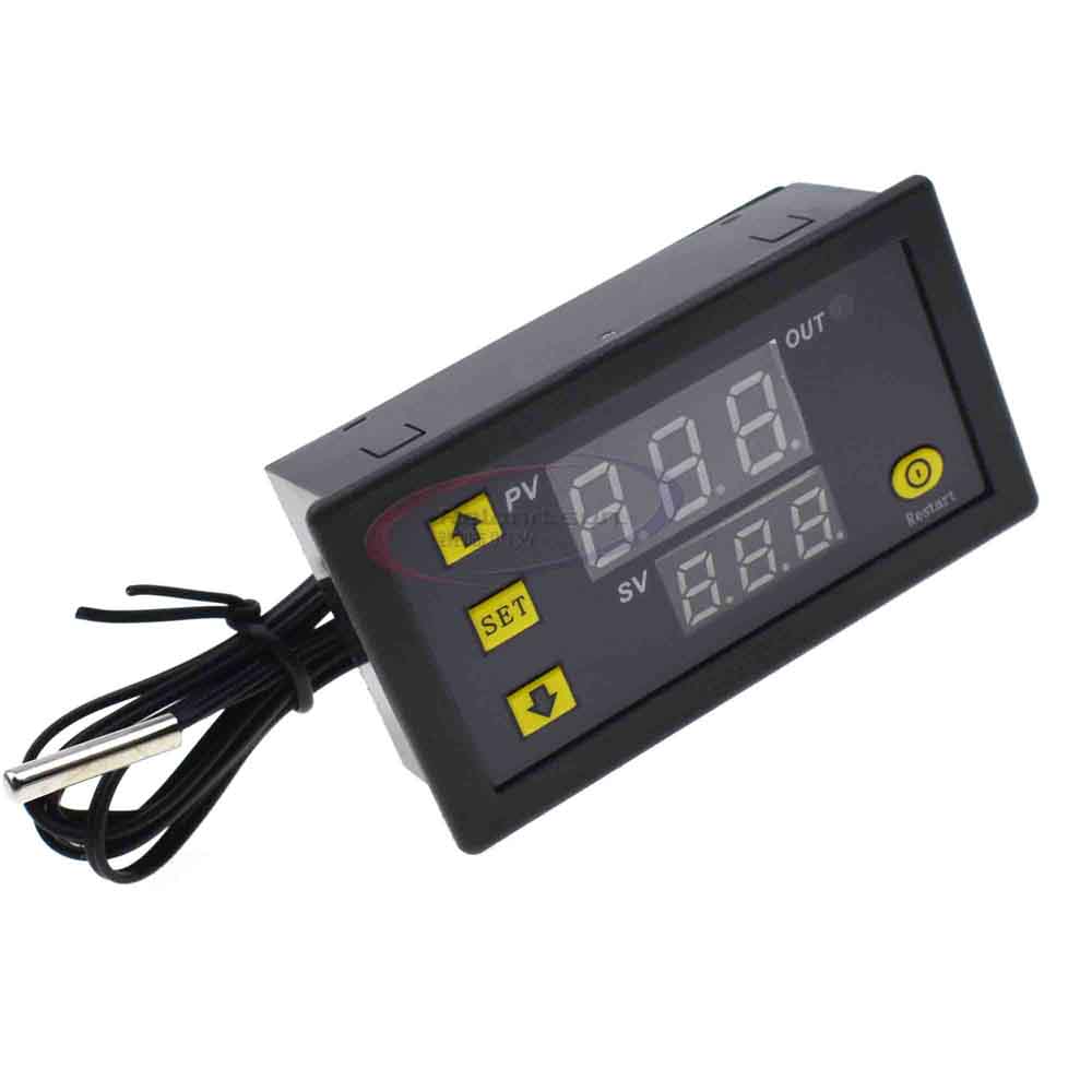 W3230 12V 24V AC110-220V Probe line 20A Digital Temperature Control LED Display Thermostat With ...