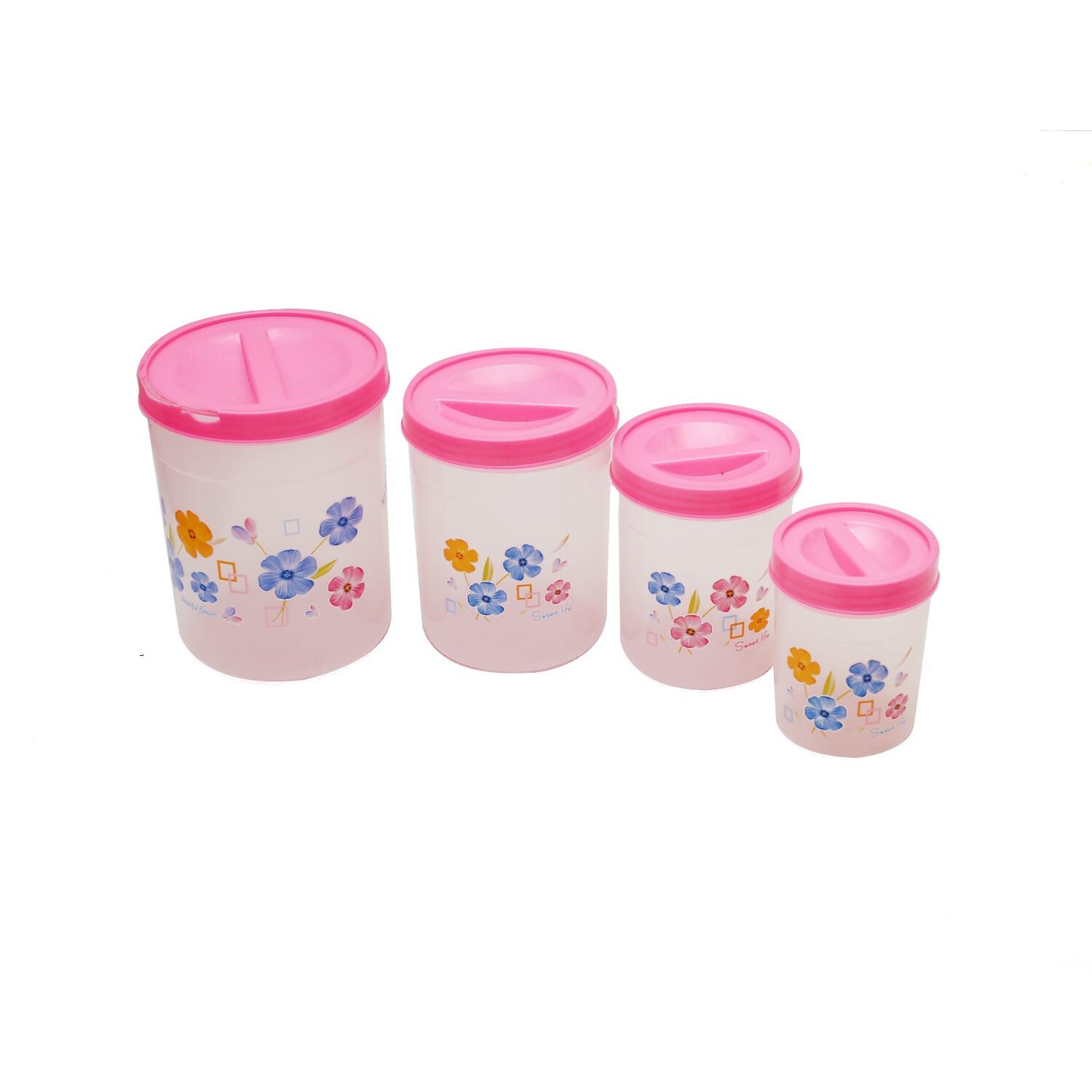 Plastic Container 4Pcs | Daraz.lk