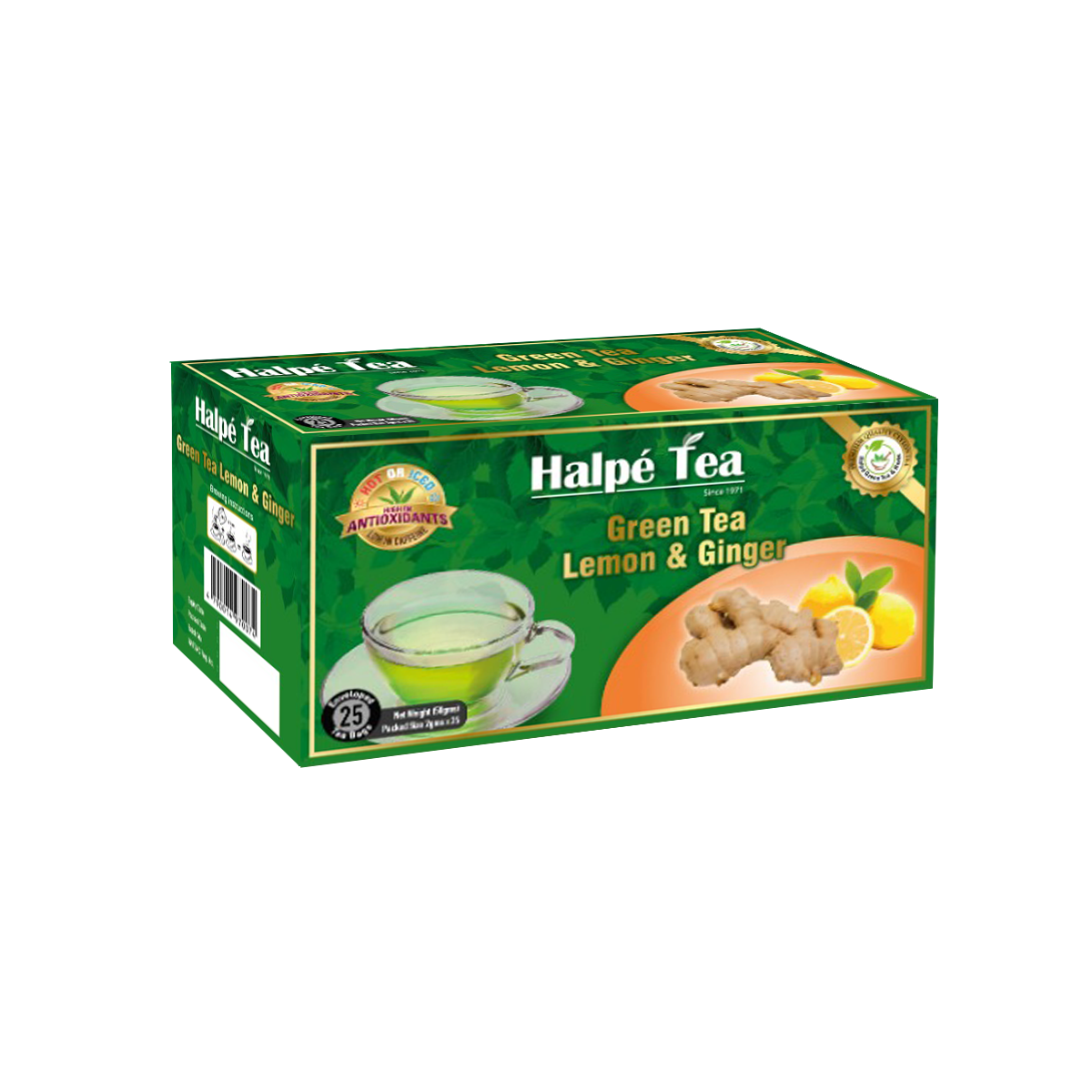 Halpe Tea - Green Tea Lemon & Ginger 25 Enveloped Tea Bags | Daraz.lk