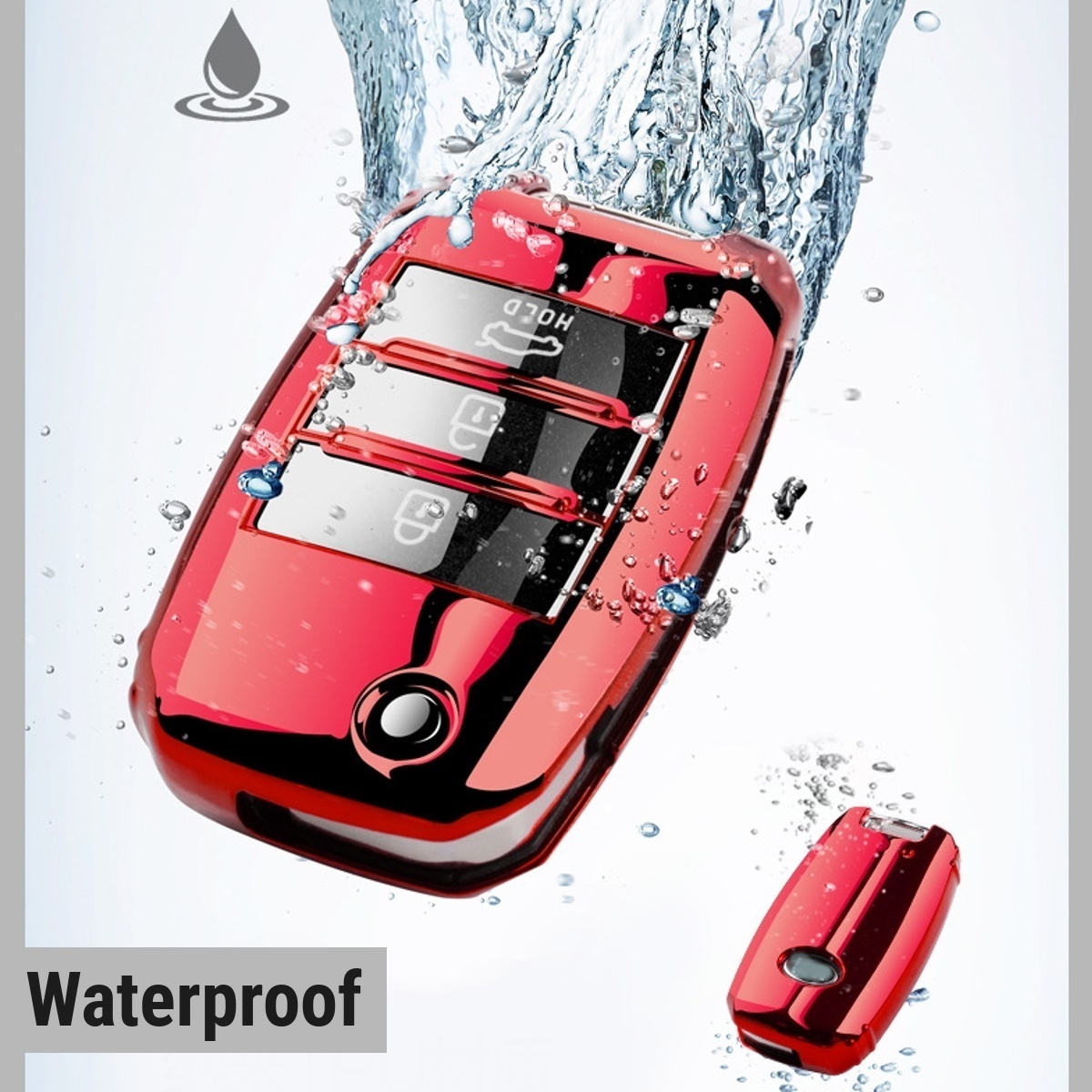 TPU Remote Key Cover Fob with Button Film For Kia Rio QL Sportage Ceed ...