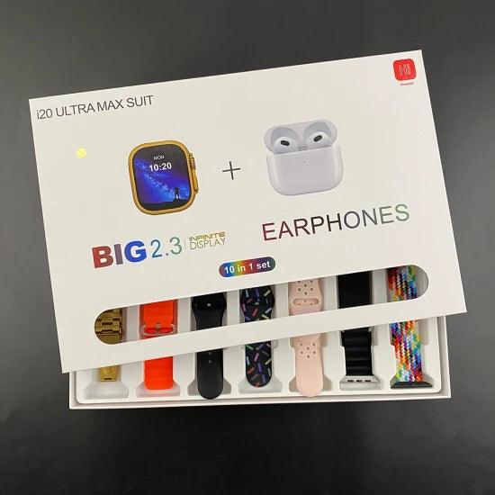 HiWatch 49MM i20 Ultra Max Smart Watch with Airpods Pro Deluxe Edition ...