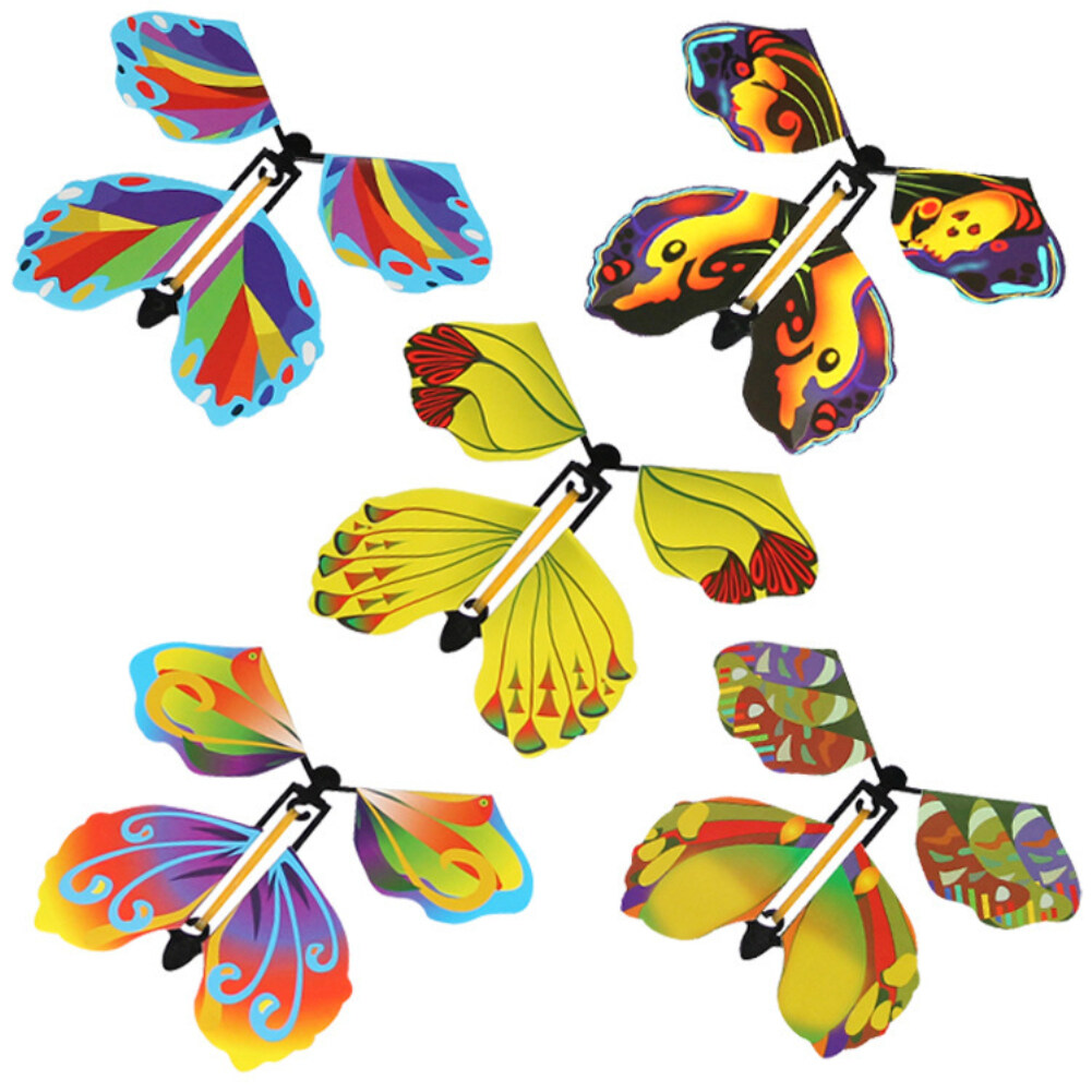 5PCS Magic Flying Butterfly Trick Magic Props Deformation Toy Surprise ...