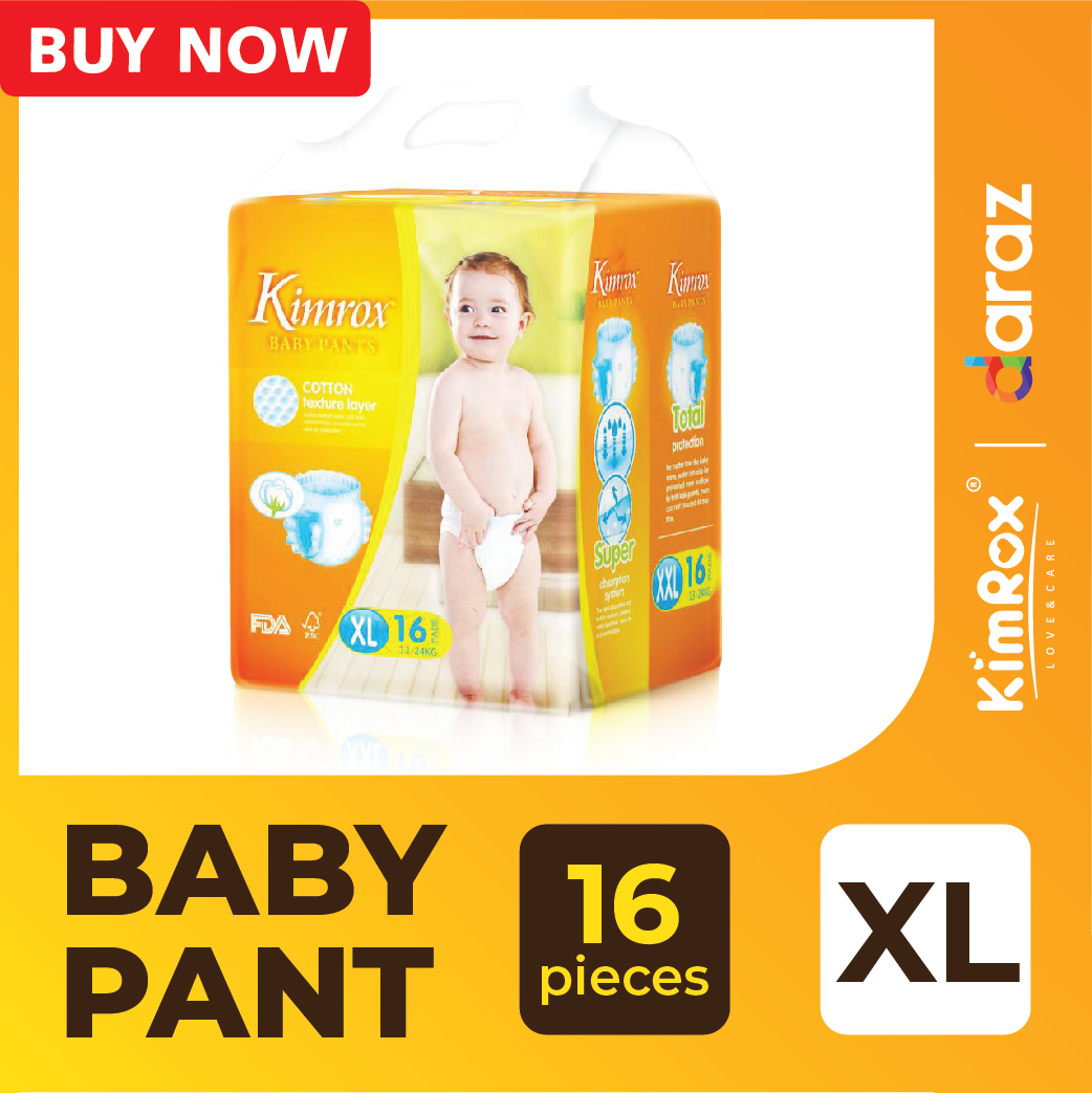 Kimrox Baby Diaper Pants - XL - 16 Pieces | Daraz.lk