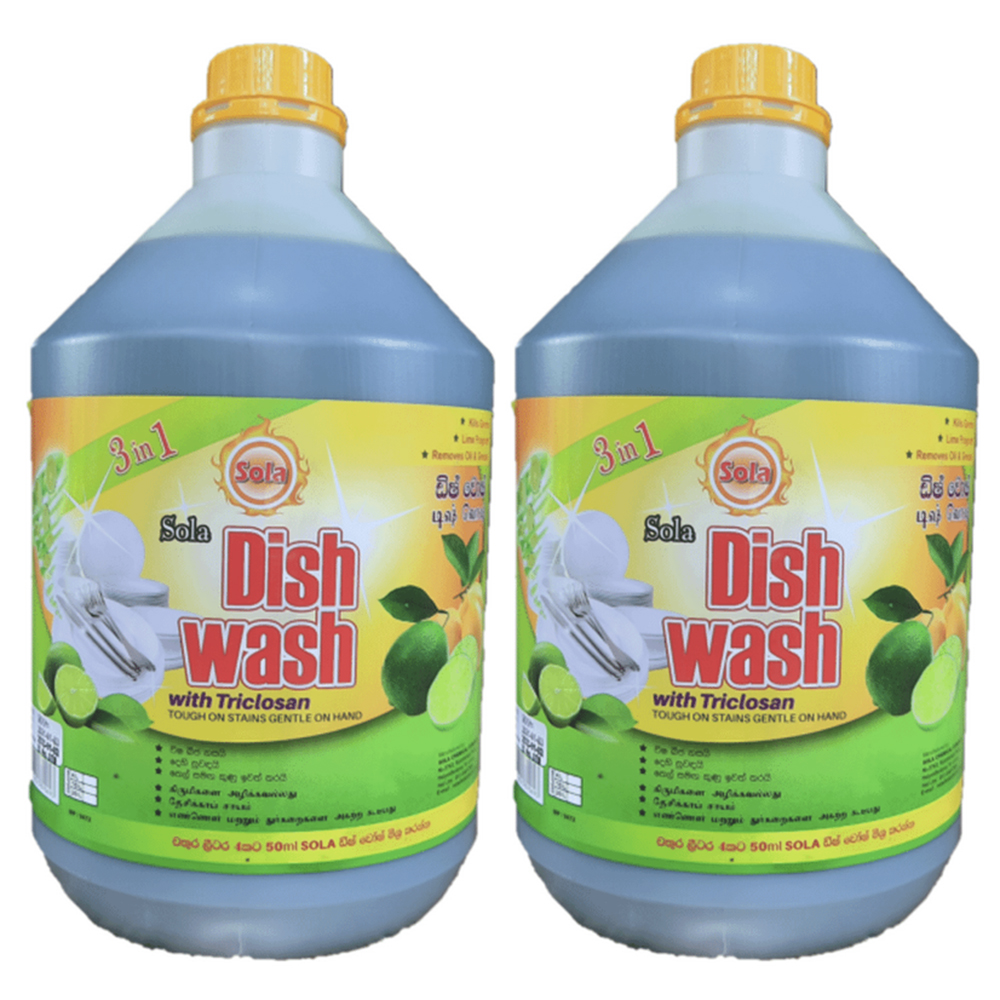 Sola Dish Washing Liquid 4L X 2 ( Bundle pack) | Daraz.lk