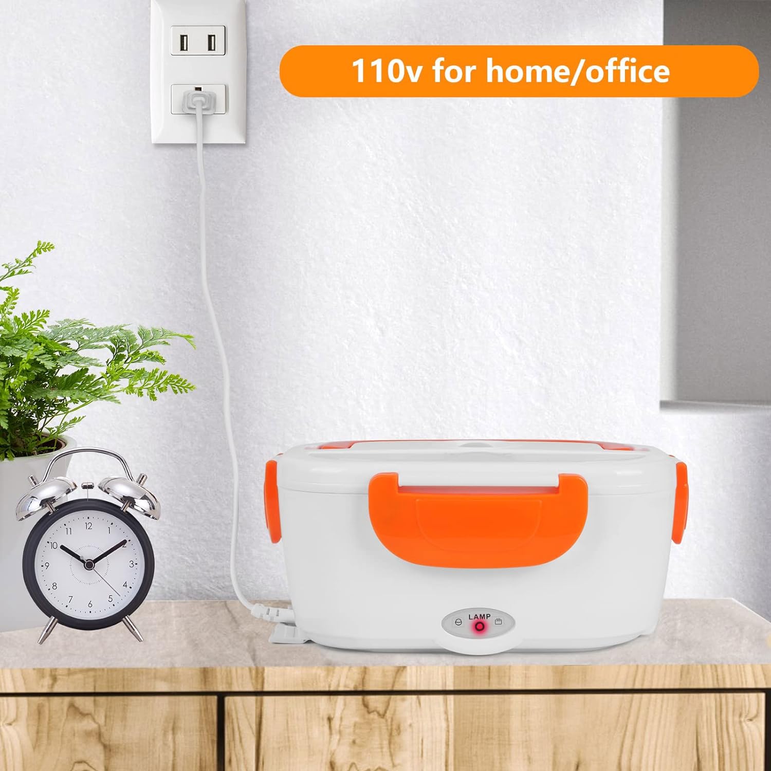 Electric Heating Lunch Box Food Heater Portable Lunch Containers ...