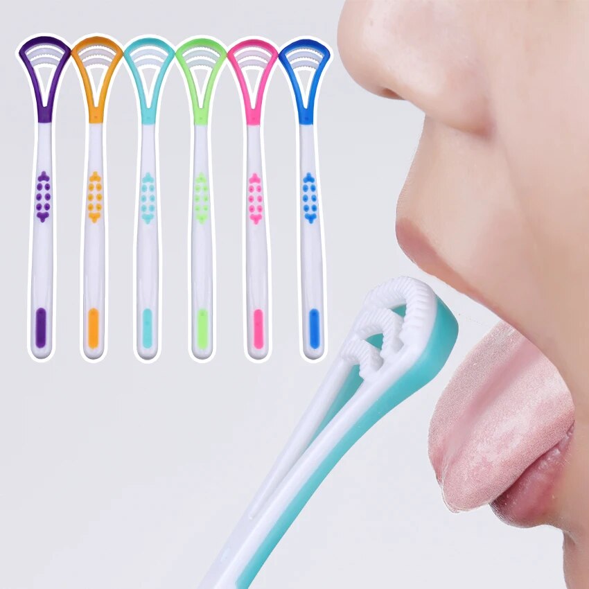 【HUT】 5PCS/Lot Silicone Tongue Scraper Brush To Keep Fresh Breath ...