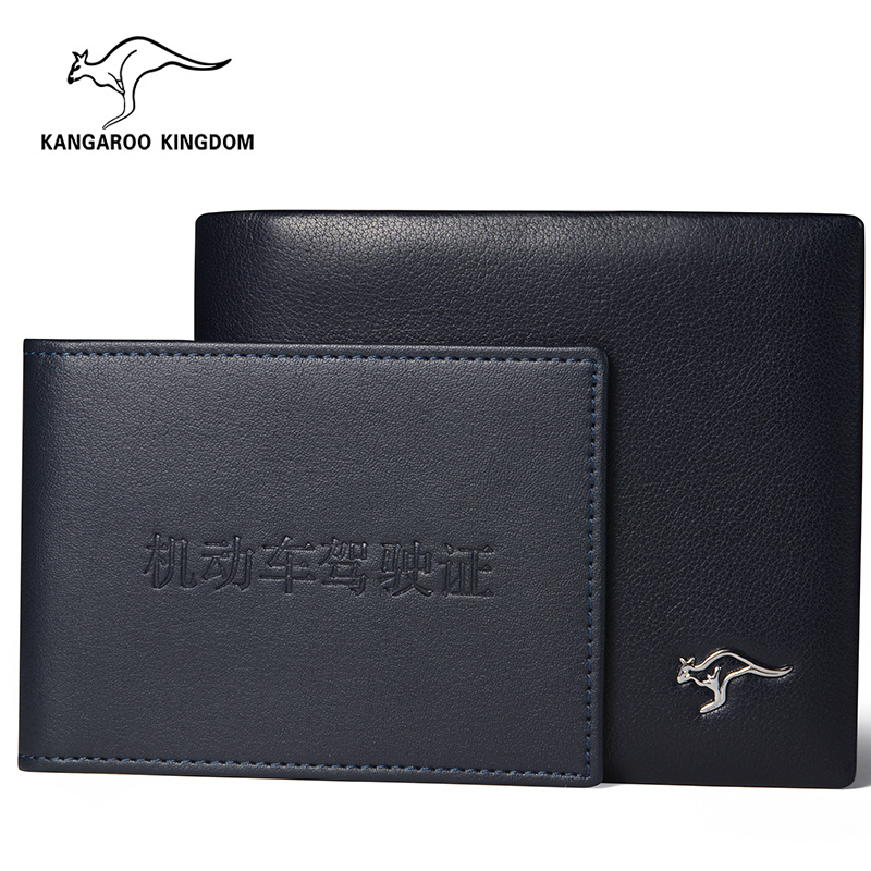 【Counter】Kangaroo Wallet Men's Short Genuine Cattlehide Leather Surface ...