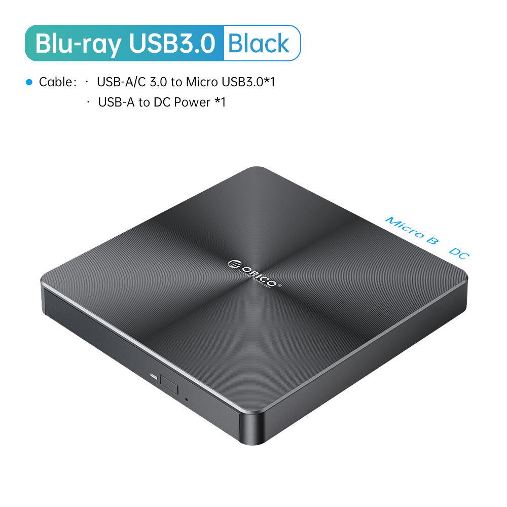 ORICO 100GB Blu-ray Portable BD CD Player CD-ROM Player CD Burner ...