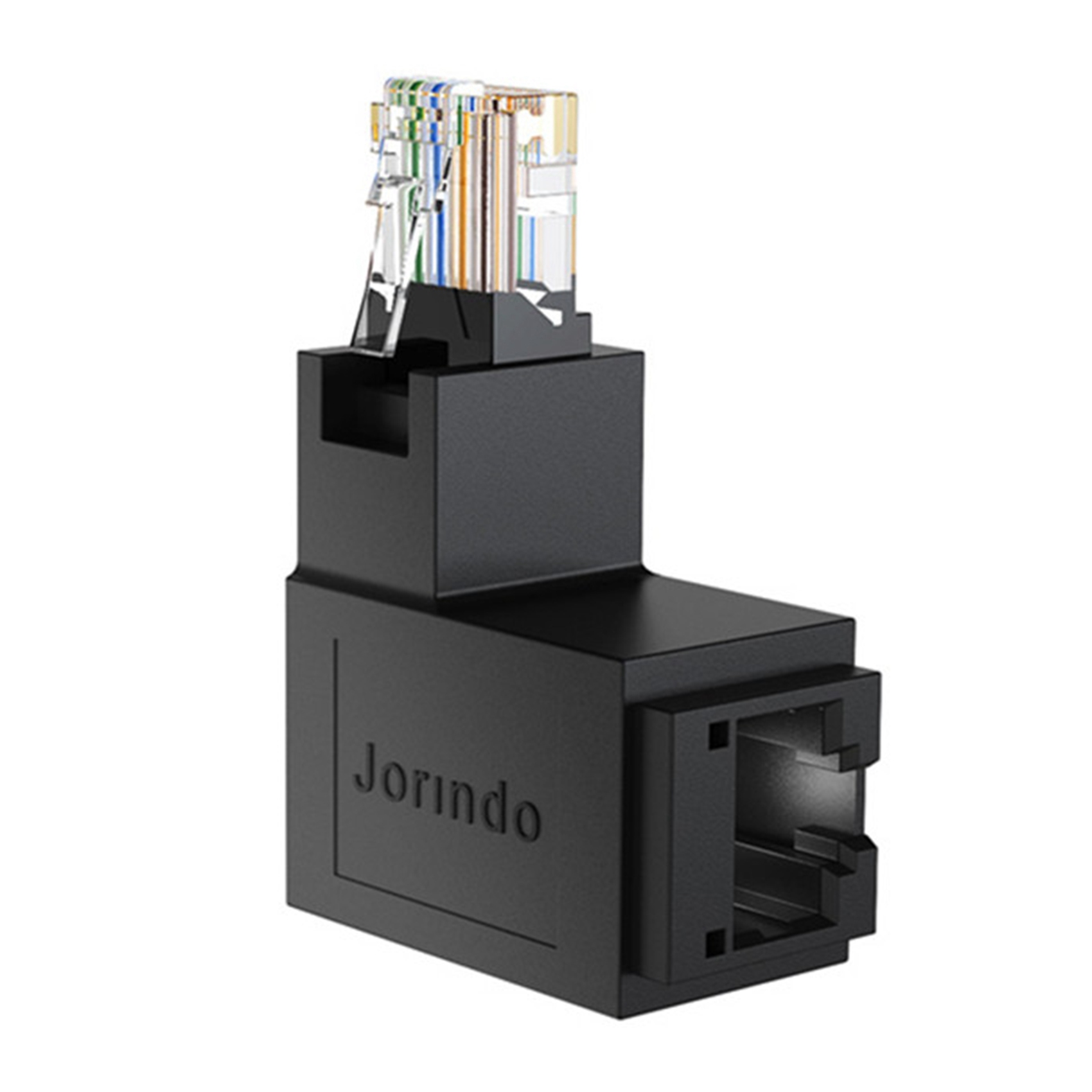 OYPFXMI RJ45 Male to Female Ethernet Adapter Network Extender 90 Degree ...