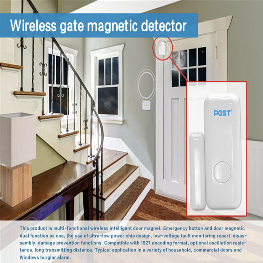 Pgst Door Sensor 433Mhz - D10- Alarm Products | Daraz.lk