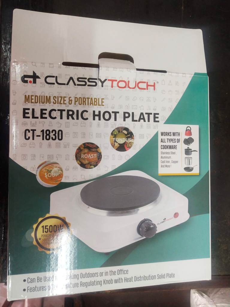 Classy Touch Single Electric Hot Plate 1500W | Daraz.lk