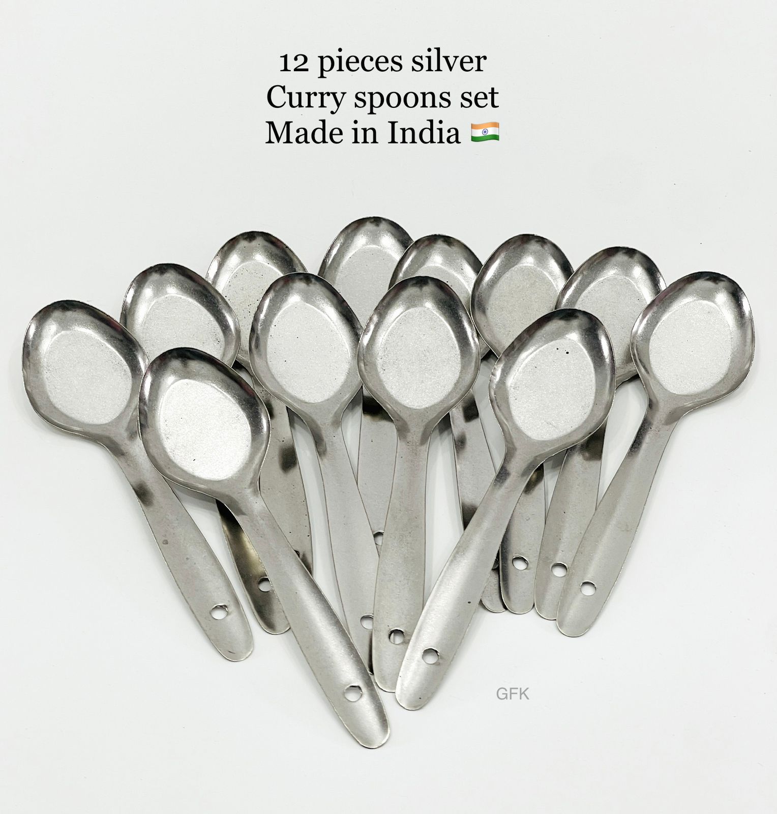 Stainless Steel Curry spoon set 6 pcs /12 pcs | Daraz.lk
