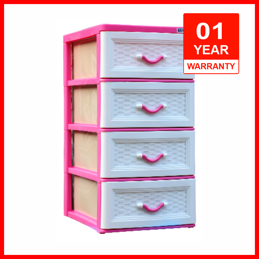 Daxer Drawer Set 4 Drawer, Drawer Cupboard, Baby Plastic Drawer Set ...