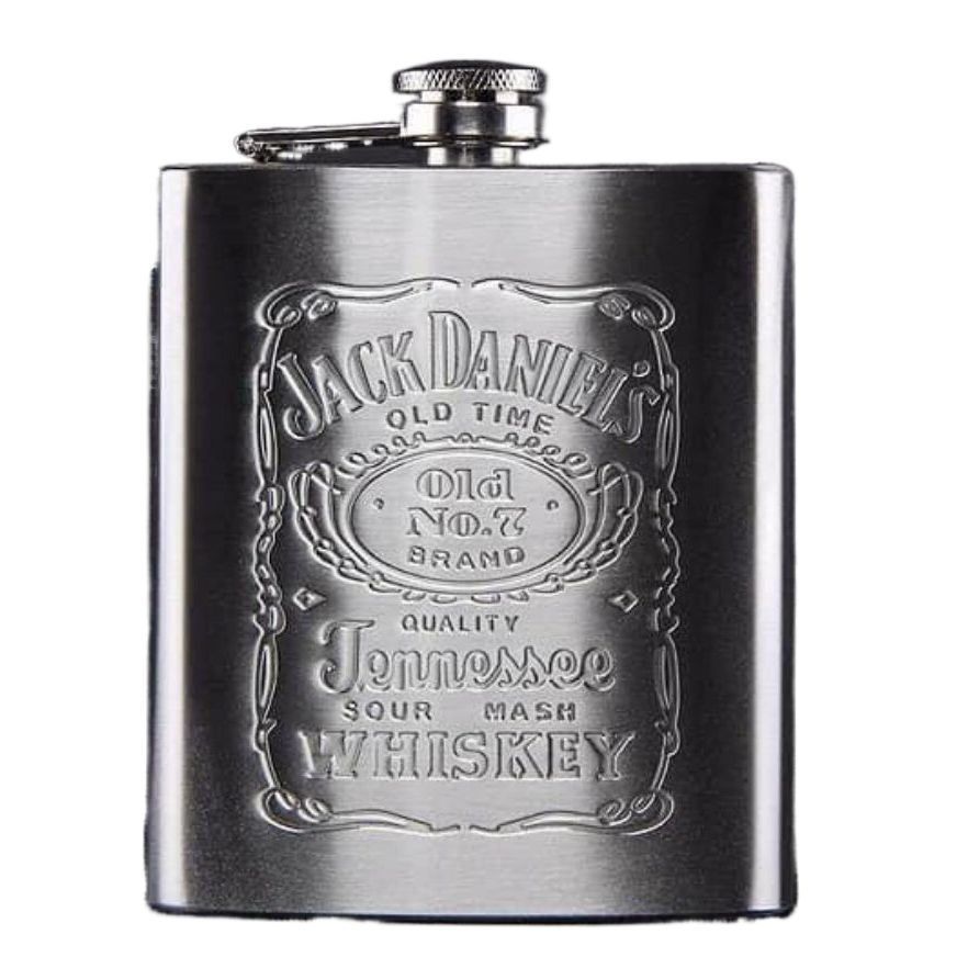 Portable Stainless Steel Jack Daniels Flask | Hip Bar Flasks | Whiskey ...
