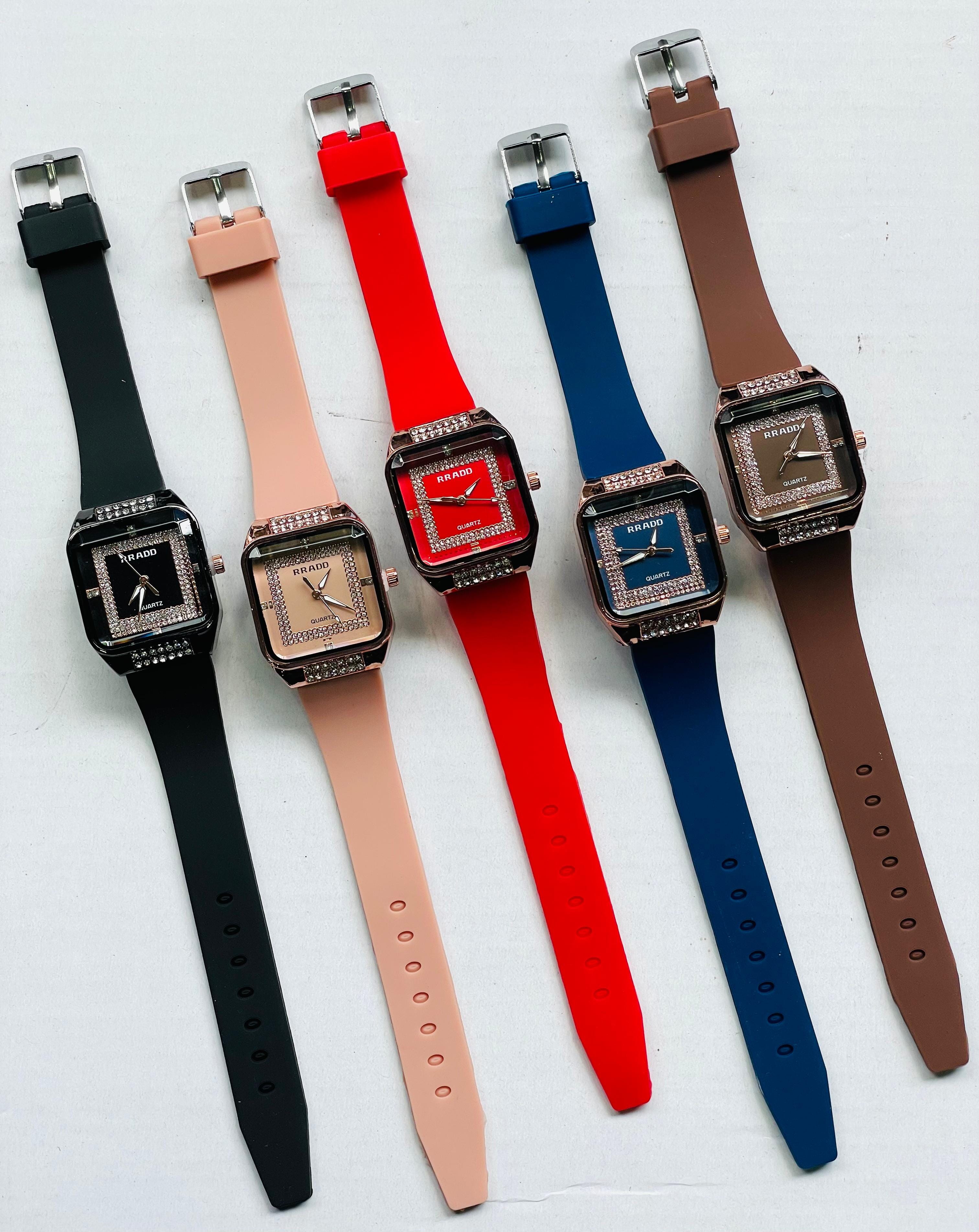 Rradd New Fashionable Ladies Square Small Stone Dial Watches | Daraz.lk