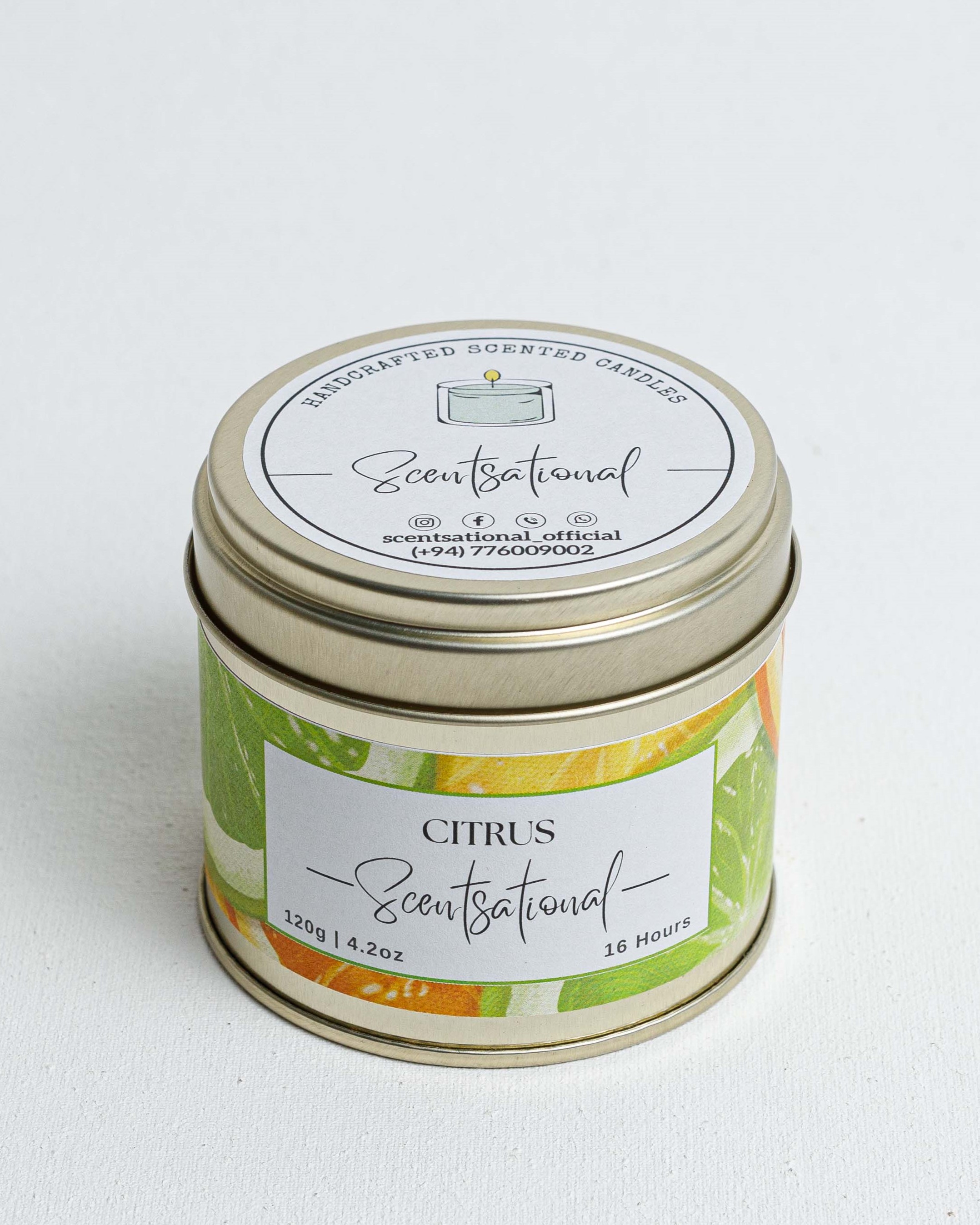 Fragrant Large Tin Candle 120G | Daraz.lk