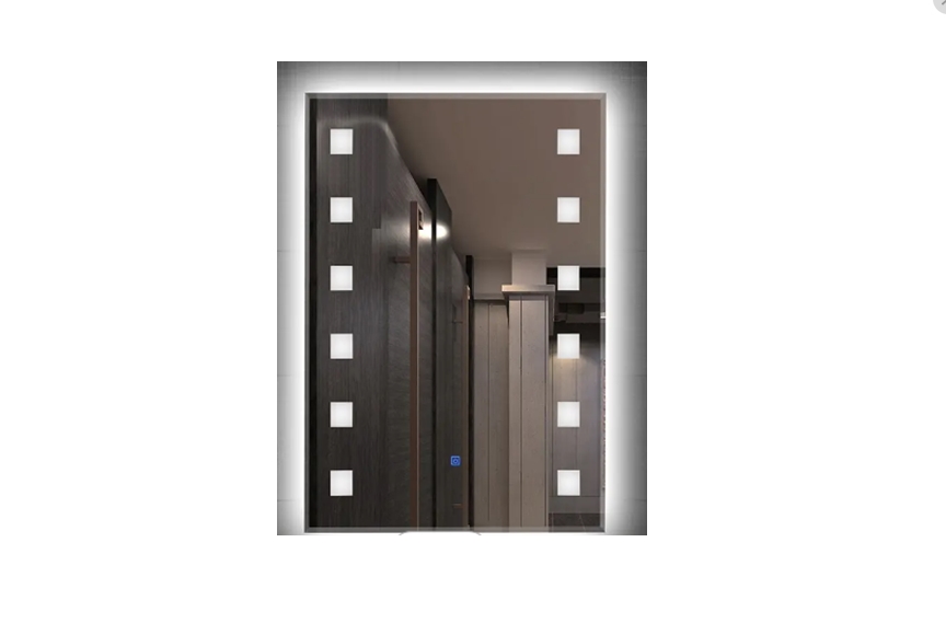 Frameless SQUARE LED Light Bathroom Touch Smart Mirror | Daraz.lk