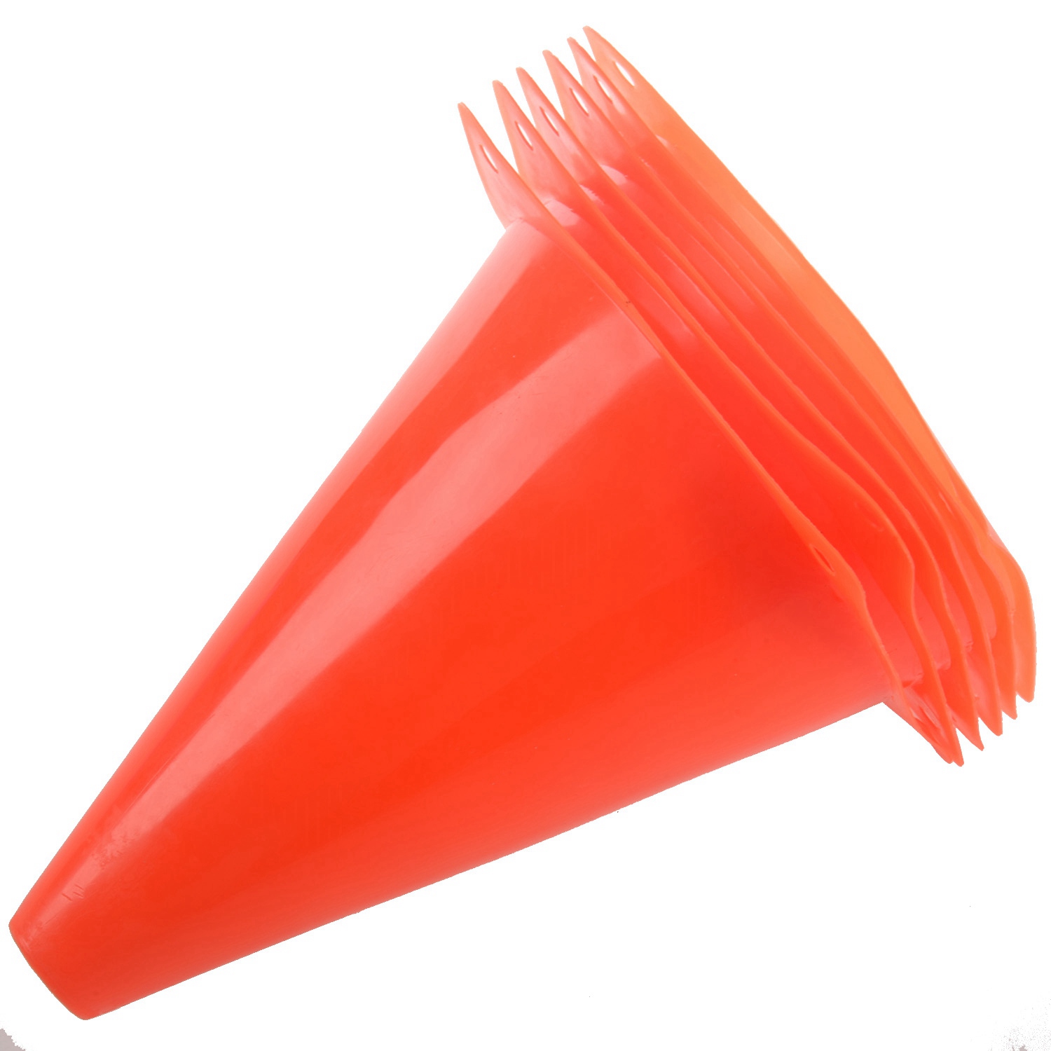 7-Inch Plastic Traffic Cones (6-Pack) Multi-Purpose Cone Physical ...