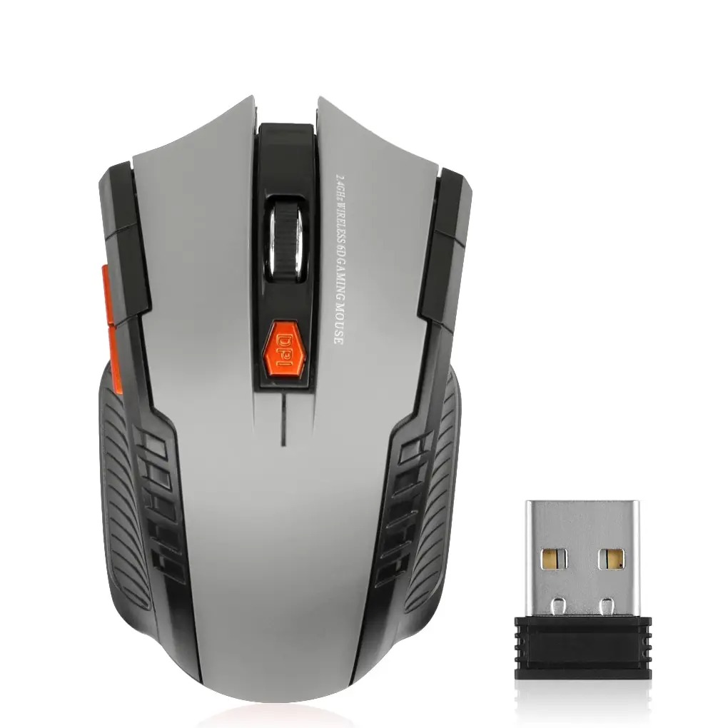 2.4G Wireless Mouse 1600DPI Optical Mouse Gamer for Computer 6 Buttons ...