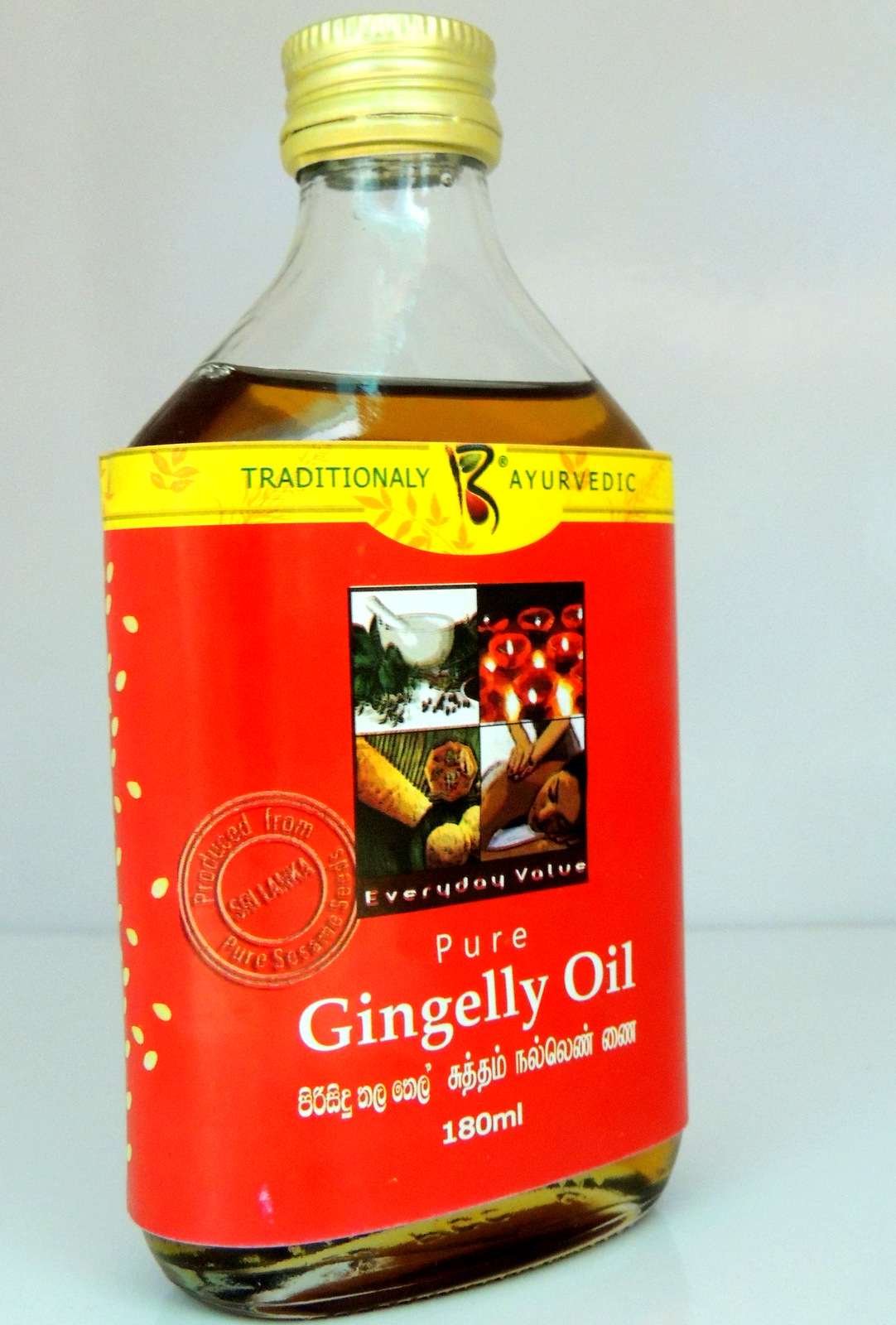 Sesame Oil Natural Ayurveda Oil 180ml Gingelly Oil, Cooking Tala Oil ...