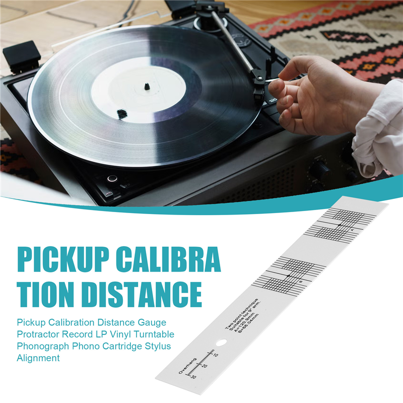 【Wireless】 Pickup Calibration Distance Gauge Protractor Record LP Vinyl ...