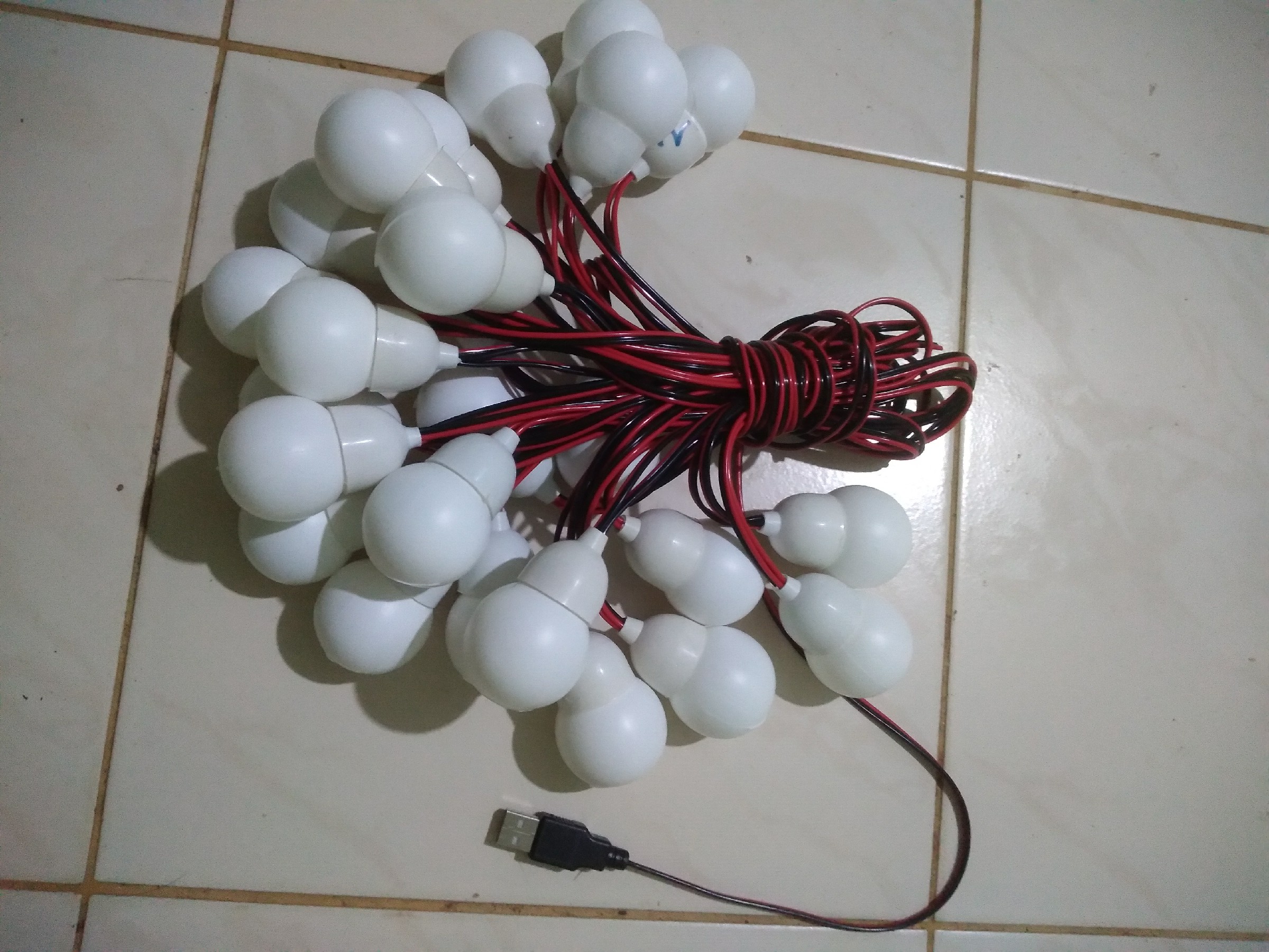 waterproof 7 colours 25 Bulbs Vesak bulb set vesak bulb 5W wesak light ...