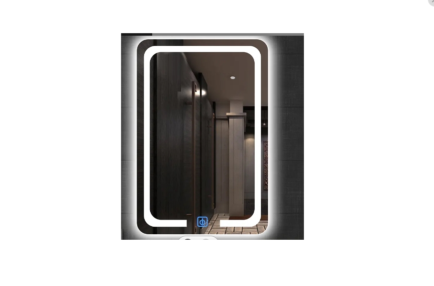 Frameless SQUARE LED Light Bathroom Touch Smart Mirror | Daraz.lk