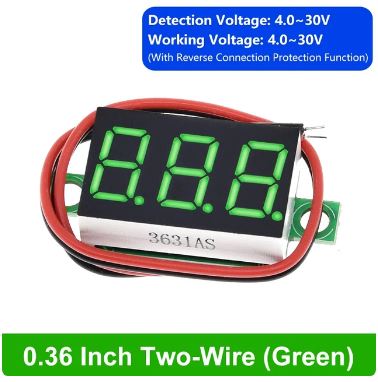 DC Digital Voltmeter Volt meter Voltagemeter Voltage meter for Solar or ...