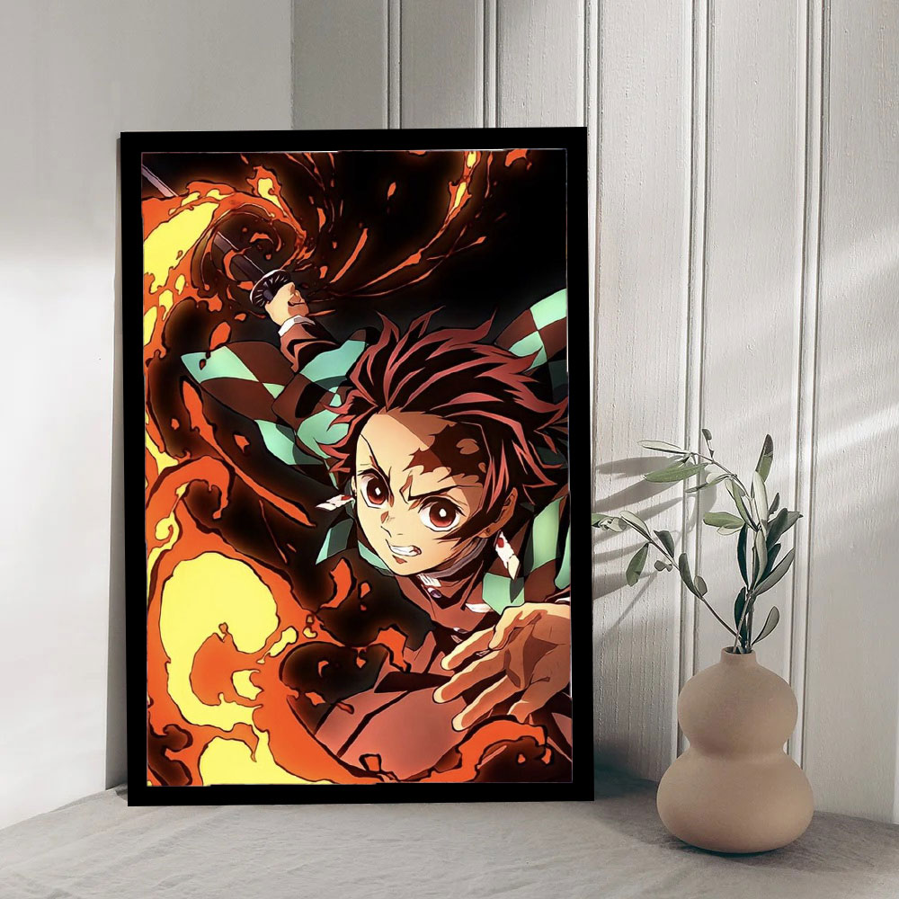 A4 Sized Poster Demon Slayer Japanese Anime Manga Wall Posters PVC ...