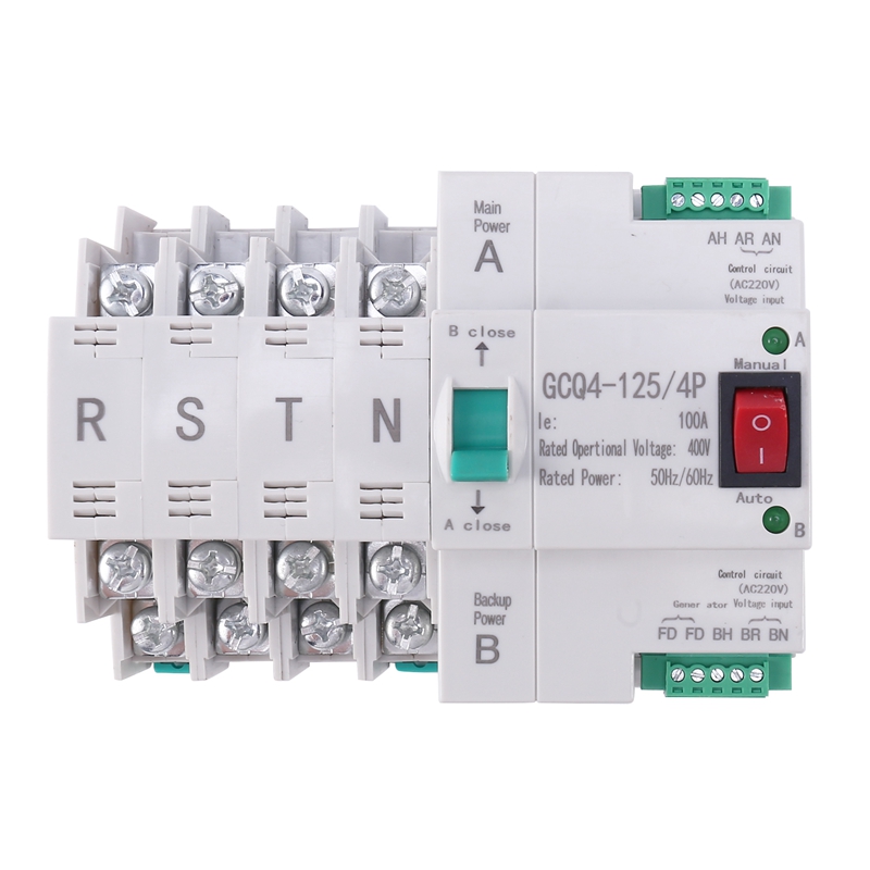 4 Circuit Transfer Switch 100A 4P Automatic Transfer Switch - 110/230V ...