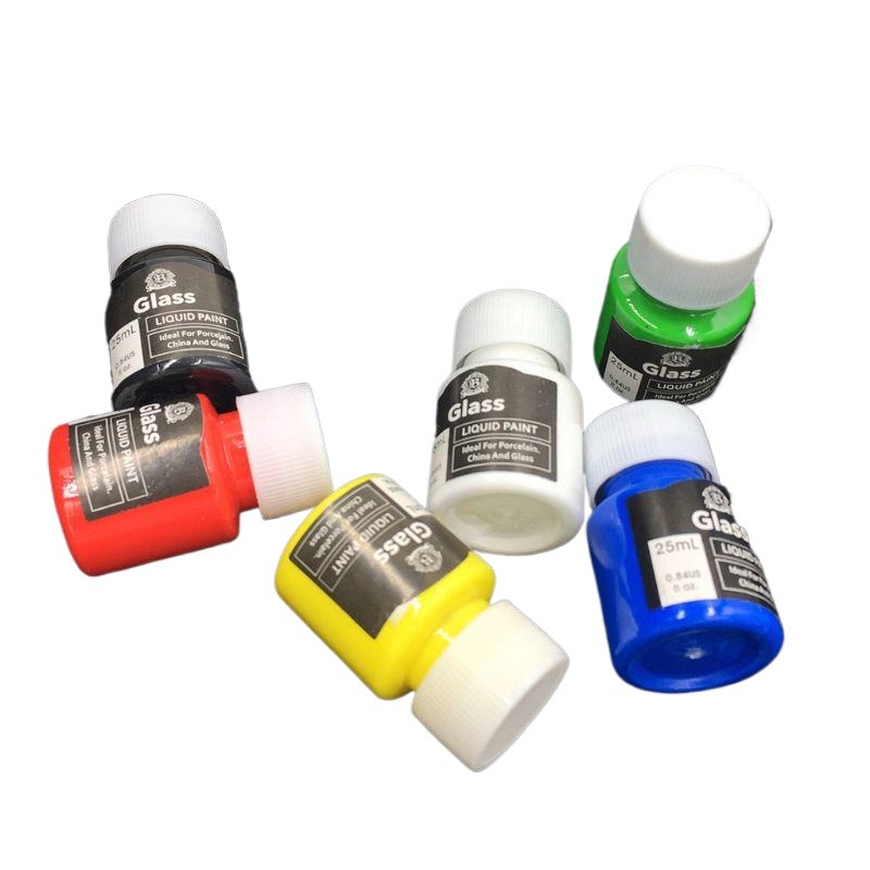 Acrylic Fabric Paint - 25ml x 6 Colors Set | Daraz.lk