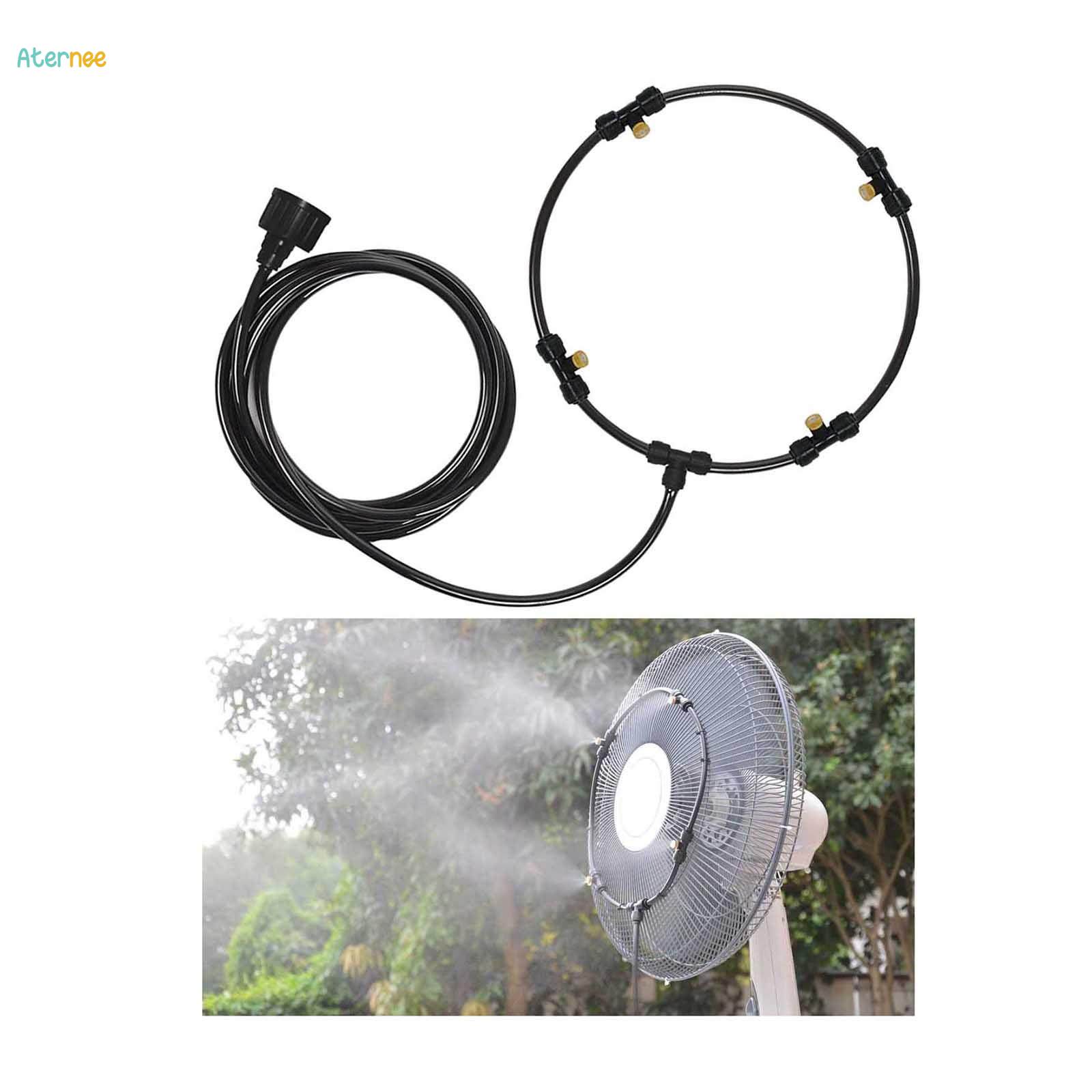 Water Mist Sprayer System Portable Misting /4" Brass Adapter Fan 16inch ...
